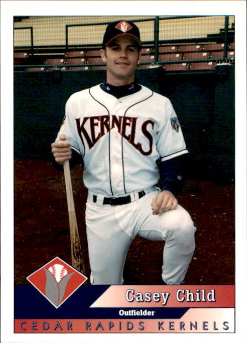 1998 Cedar Rapids Kernels Team Issue 5 Casey Child Orem Utah UT NM ...