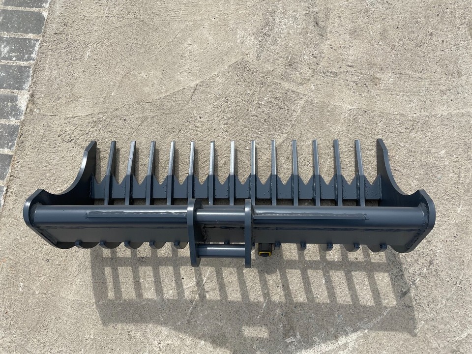 1-2 Ton Excavator Riddle land Rake Bucket Stone Rake Lawn £390 + VAT ...