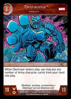 VS System: Destroyer, Herald [Played] VS: Marvel Coming of Galactus TCG ...