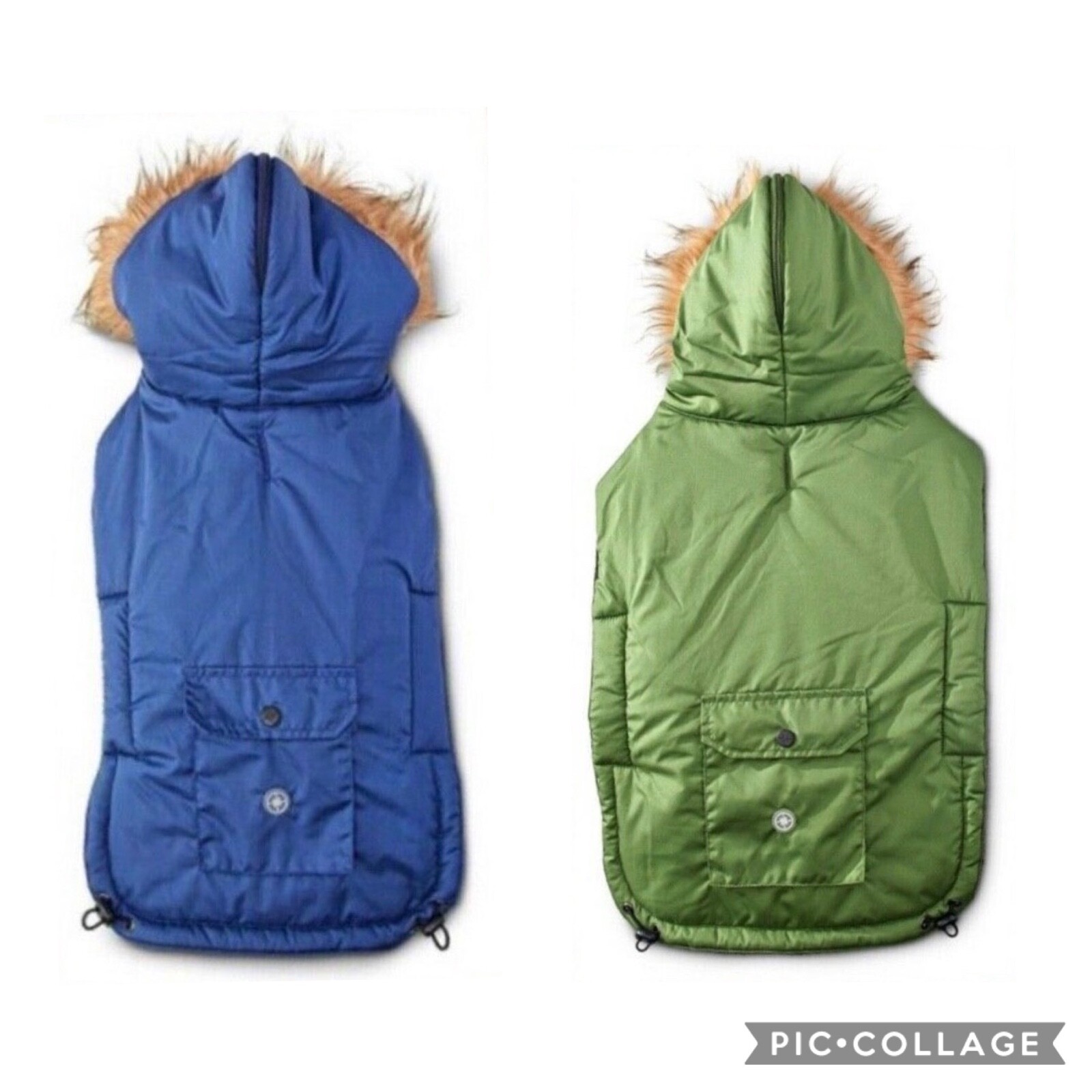 Good2Go Split Hood Parka Dog Jacket Coat Water Resistant | eBay