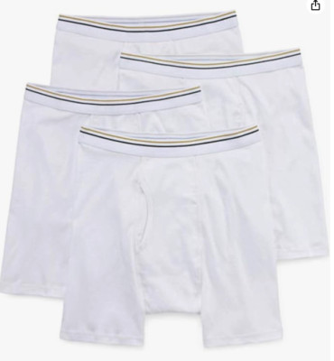 Stafford 12-Pair Men's Underwear Cotton BOXERS Brief White 3XL | eBay
