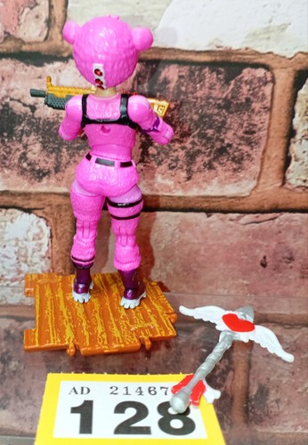 Fortnite pink Cuddle Team Leader 4" inch Action Figure Toy With Weapons ...