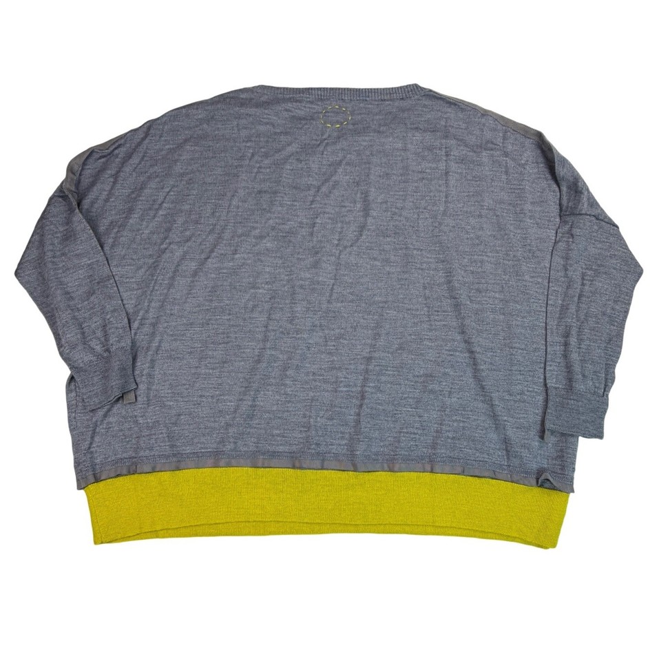 Sphere One by Lucy Downes Blue Cashmere Silk Wool Pullover Sweater Size ...