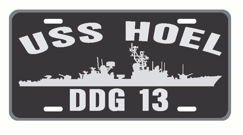 USS HOEL DDG 13 License Plate Signs USN Military P01 | eBay