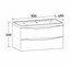 900mm Wall Vanity Unit With Storage & White Glass Wash Basin | Eaton ...