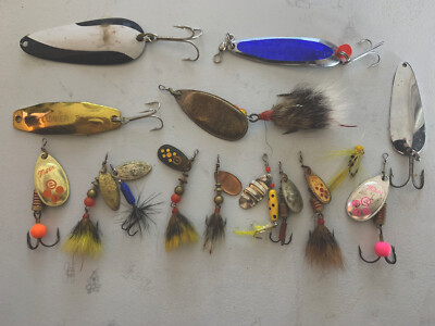 Inline Spinners And Spoons For Trout/panfish. Vintage. | eBay