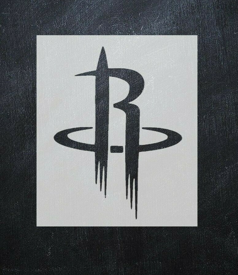 Rockets Logo Stencil FINGERINSPIRE Rocket Drawing Painting Stencils
