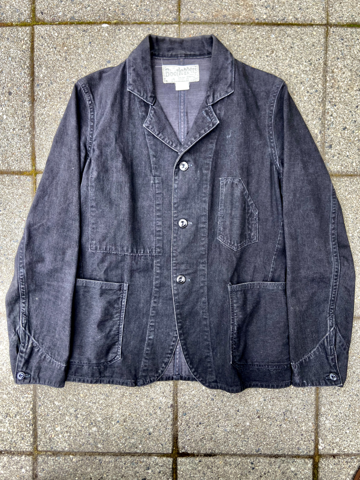 Freewheelers Black Cotton Conductor Jacket Chore Coat… - Gem