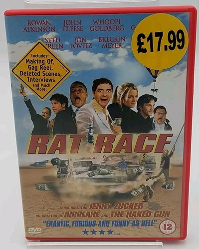 Rat Race DVD John Cleese (2002) Comedy Rowan Atkinson, Whoopi Goldberg ...