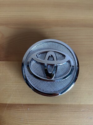 1x Toyota Wheel Rims Center Hub Cap Silver Base Chrome Logo 57mm Prius ...