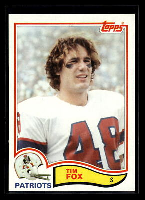 1982 Topps Football #148 Tim Fox "Set Break" Mint New England Patriots ...