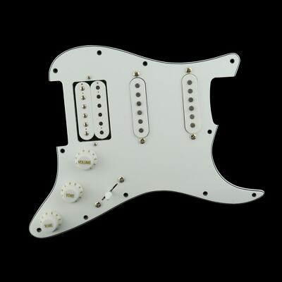 Fully Loaded HSS Stratocaster Compatible Scratchplate Alnico V Pickups ...