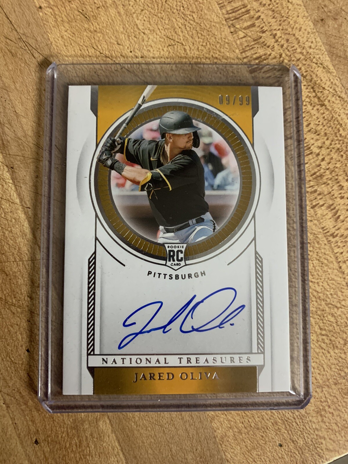 2021 Panini National Treasures Signatures Jared Oliva /99 Pittsburgh ...