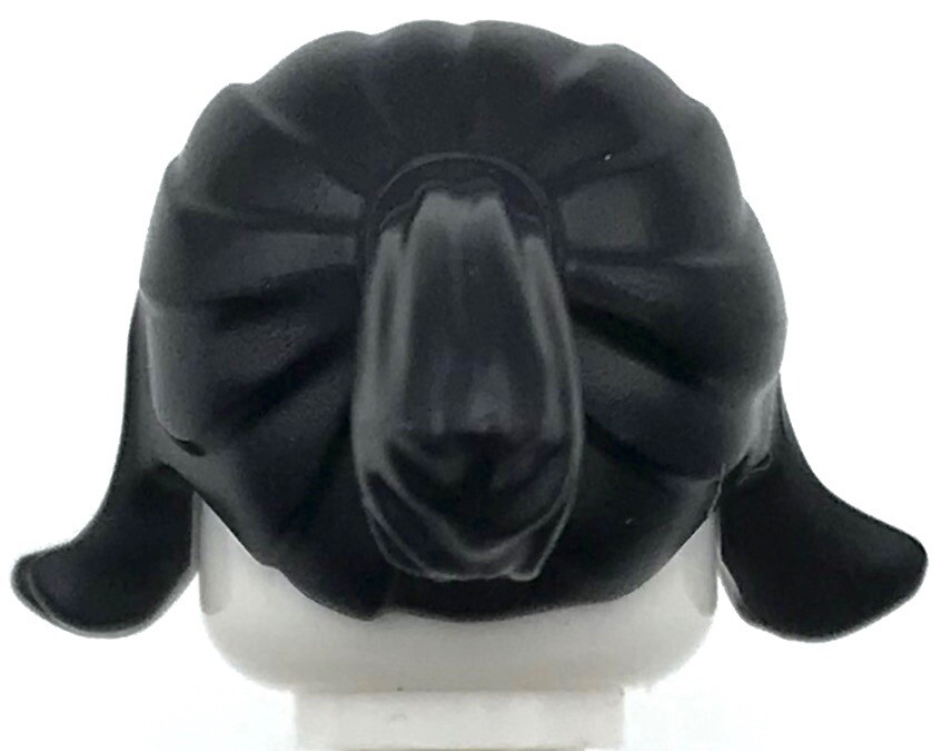 Lego New Black Minifigure Hair Female Swept Sideways with Ponytail Girl ...