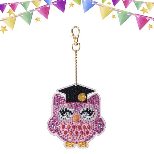 Cartoon Diamond Painting Keychain DIY Luminous Key Ring Pendant (DSK044 ...