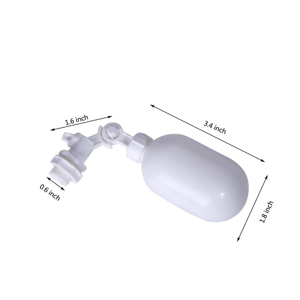1/4 inch Tube Float Valve Kit for RO Water Reverse Osmosis System (ball ...
