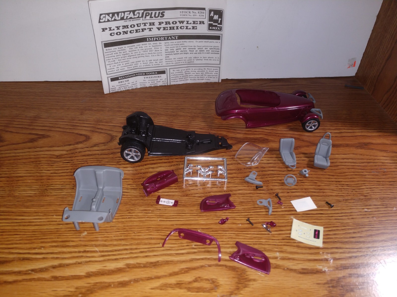 AMT Snap Plus Plymouth Prowler Junkyard plastic model Car Parts Lot | eBay