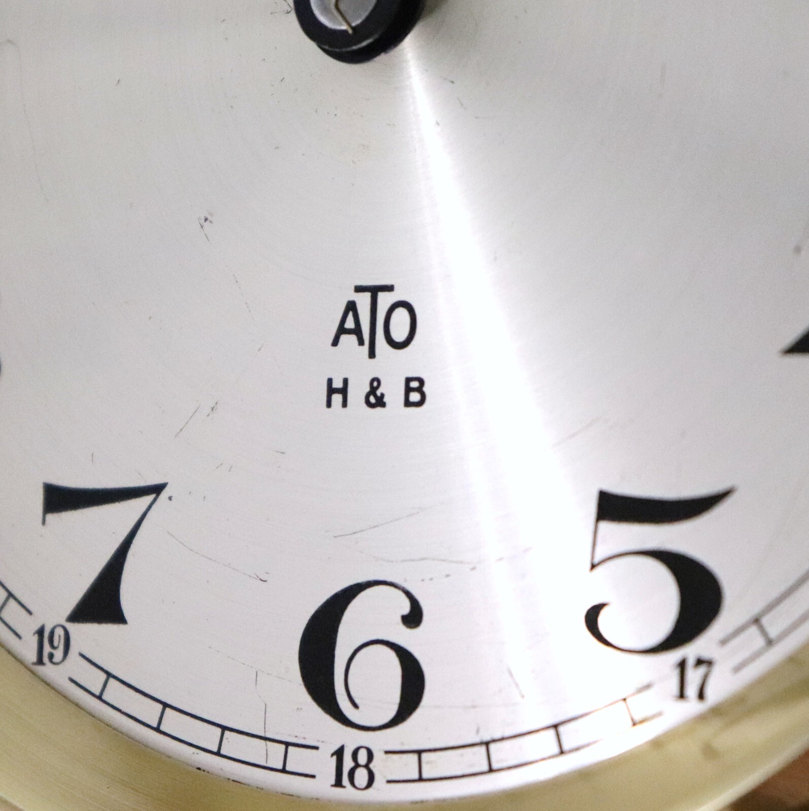 ATO HALLER & BENZING Antique Wall TOP Clock 1920s Electric SUPER RARE ...