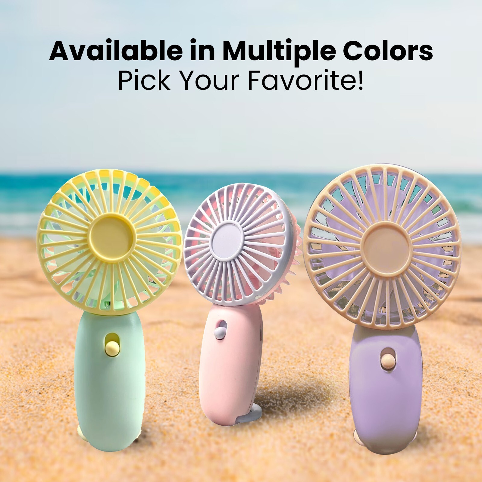 Mini Handheld Fan Battery Operated Small Personal Portable Speed ...