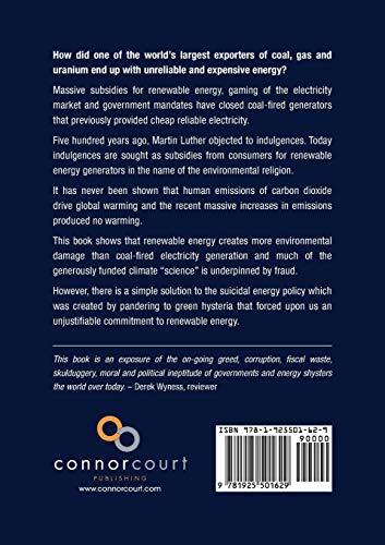 Climate Change Delusion and the Great Electricity Rip-off Plimer, Ian ...
