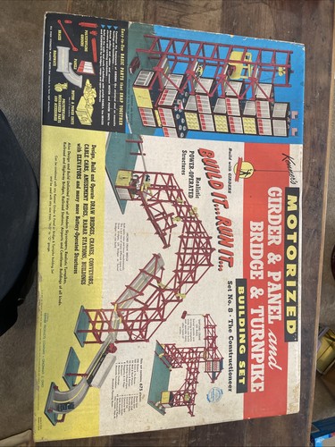 1960 Kenner Motorized Girder & Panel & Bridge & Turnpike Building Set ...