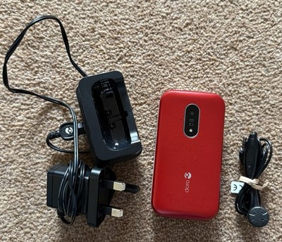 Doro 6820 Flip Phone 4G, Red, Unlocked, with Assistance Button | eBay UK