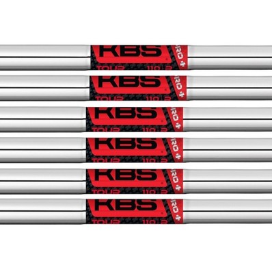KBS Tour Plus Pro Iron Shafts 5-PW .355 Tip Chrome Regular Flex Brand ...