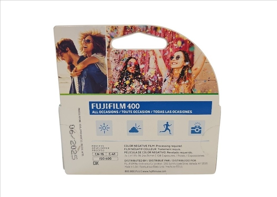 New FUJIFILM 400 ISO 35mm Film 3-Pack - 36 Exposures Color Print Film ...