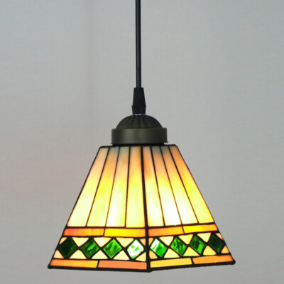 Gothic Tiffany Style Pendant Light Kitchen Stained Glass Hanging ...