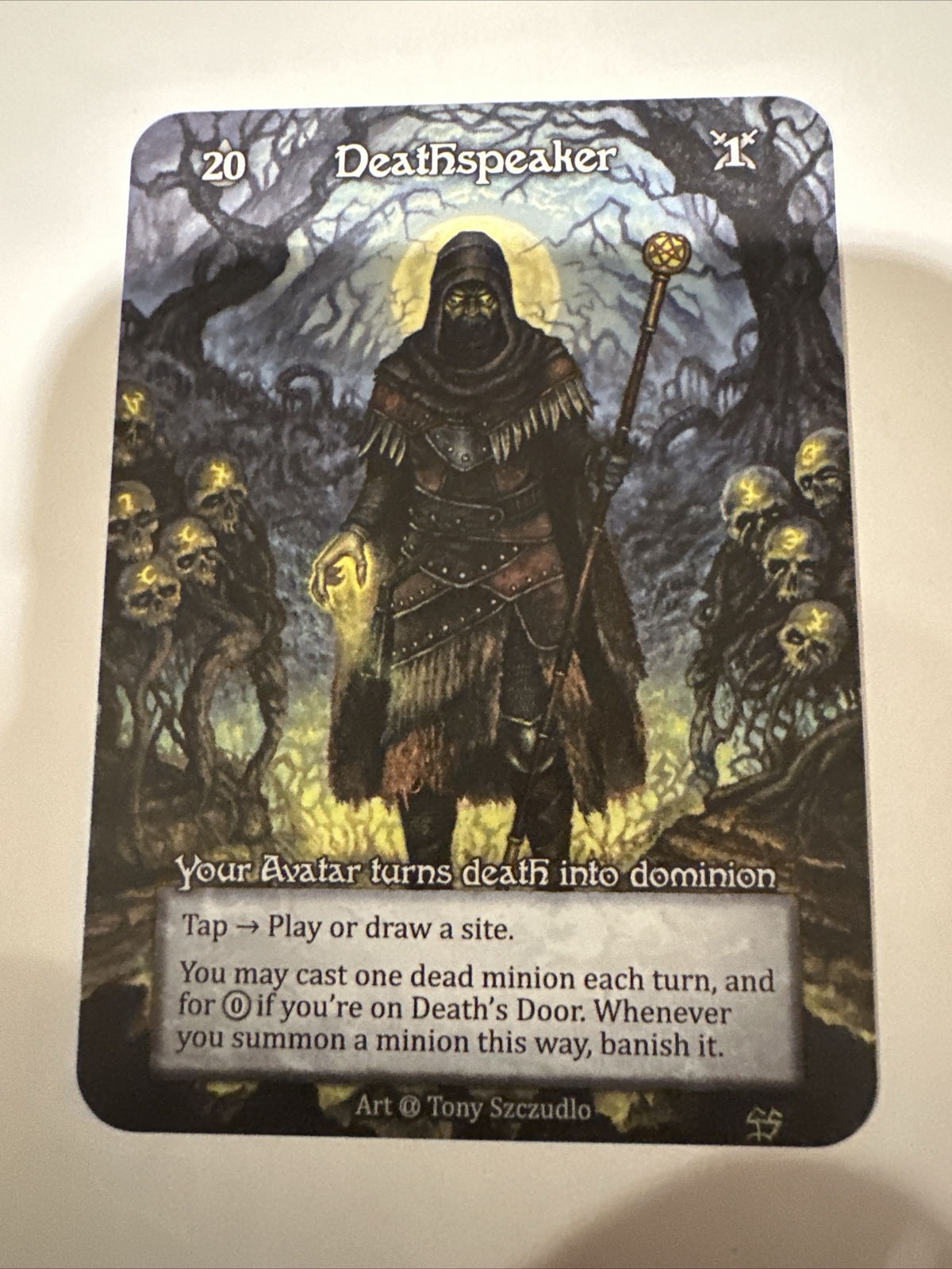 Sorcery Contested Realm Alpha Kickstarter - Deathspeaker Avatar - Non ...