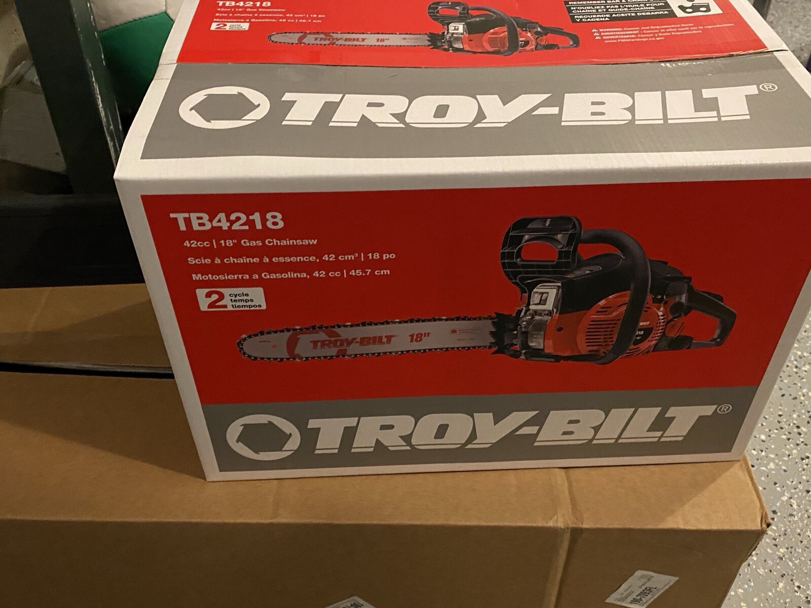 Troy-Bilt TB4218 42cc 2-Cycle 18 In. Gas Chainsaw 41AY4218766 Troy-Bilt ...