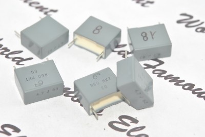 10pcs - ARCOTRONICS 4.7uF (4,7µF) 63V 5% pitch:15mm R60 MKT Capacitor ...