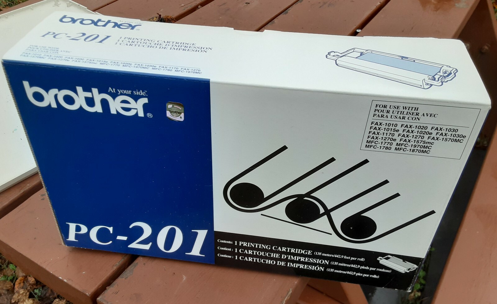 GENUINE Brother PC-201 Fax Toner Black Printing Cartridge | eBay