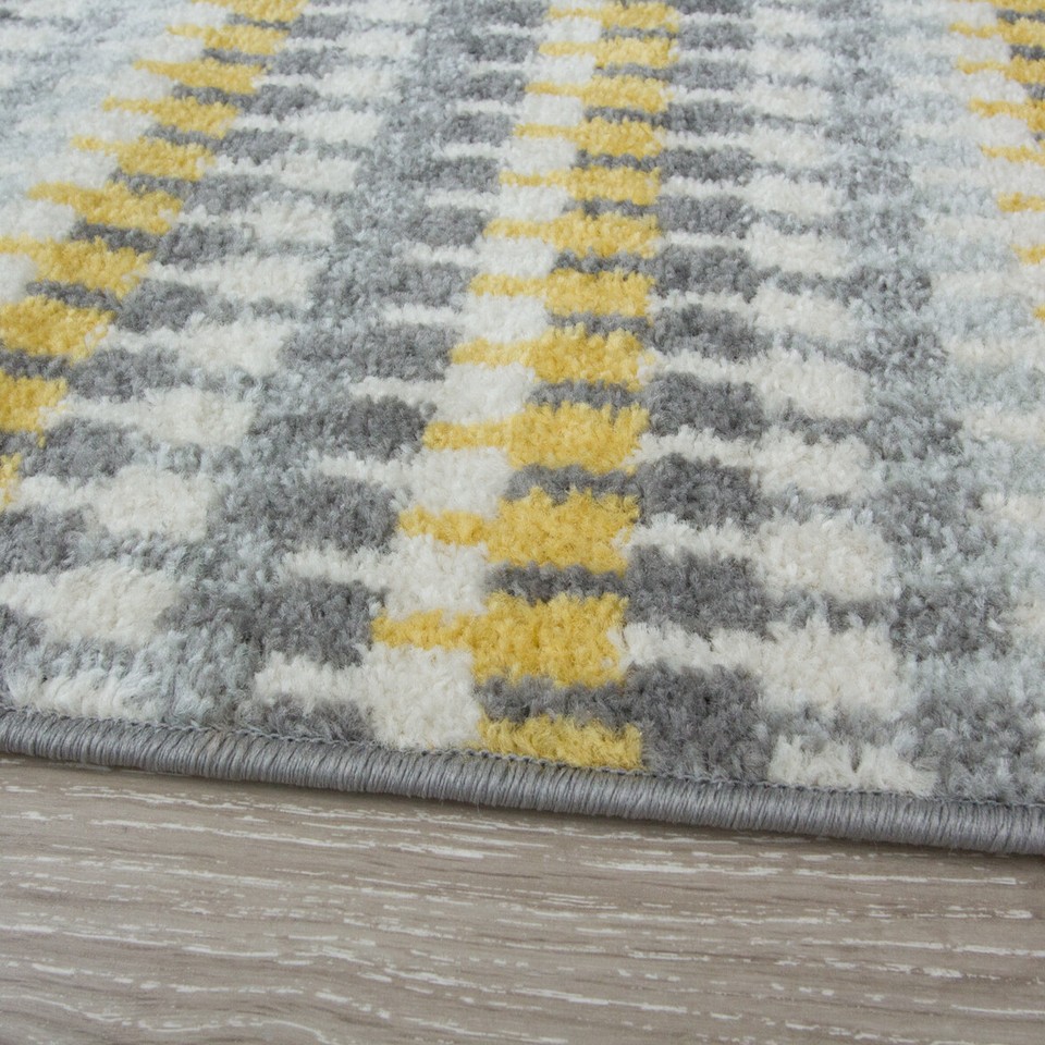 Ochre Mustard Yellow Gold Bright Large Area Rug Rugs for Living Room ...