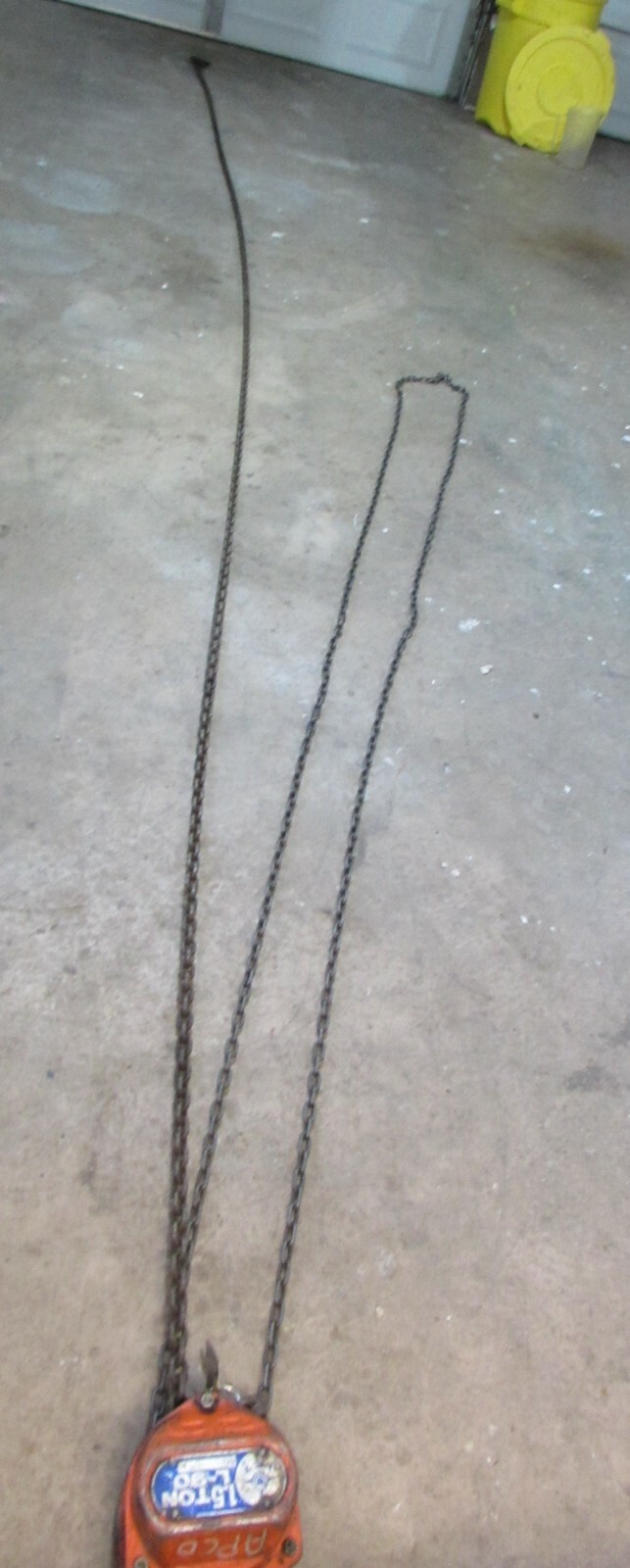 Jet chain hoist 1-1/2 T L-90 20 ft chain #5 | eBay