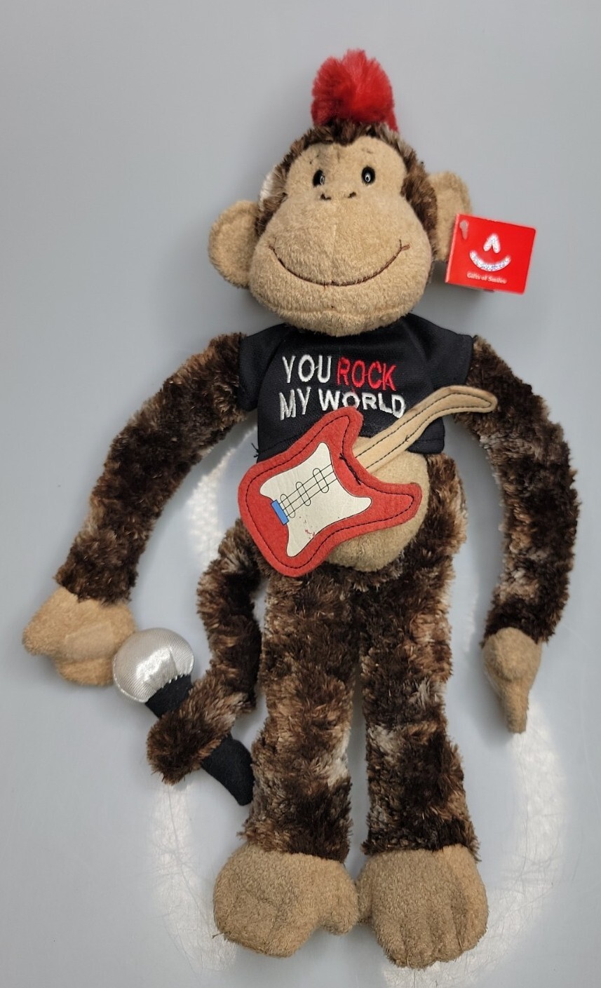 Aurora+World+Cheeky+Charlie+Monkey+You+Rock+My+World+Plush+15%22 ...