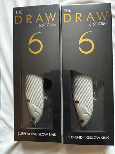 6th Sense The Draw 6.5 Swimbait Glide Lures Slow Sinking Bass Lot Of 2 ...
