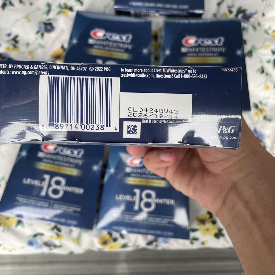 6x CREST 3D WHITESTRIPS RADIANT EXPRESS LEVELS 18 WHITER 168 STRIPS ...