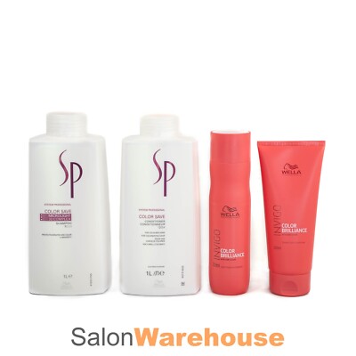 Wella SYSTEM PROFESSIONAL SP Color Save SHAMPOO CONDITIONER 1000ml ...