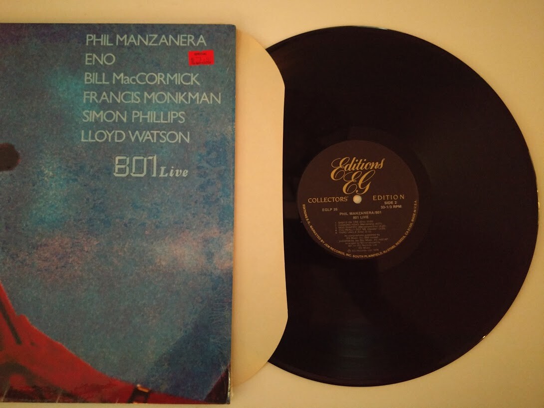 PHIL MANZANERA / 801 LP 801 LIVE 1976 EDITIONS EG EGLP 26 | eBay