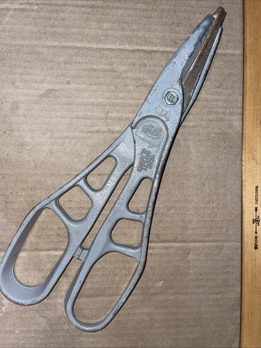 Malco 12 Inch Aluminum Handled Sheet Metal Snip Shear Cutters 3 Inch ...