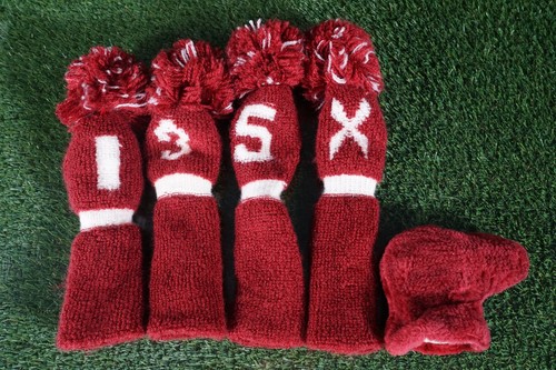 UNBRANDED SOCKS HEADCOVER SET 1 + 3 + 5 + X WOODS, BLADE PUTTER ...