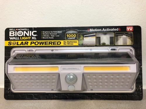 Bell & Howell Motion-Sensing Solar Powered LED White Smart-Enabled ...