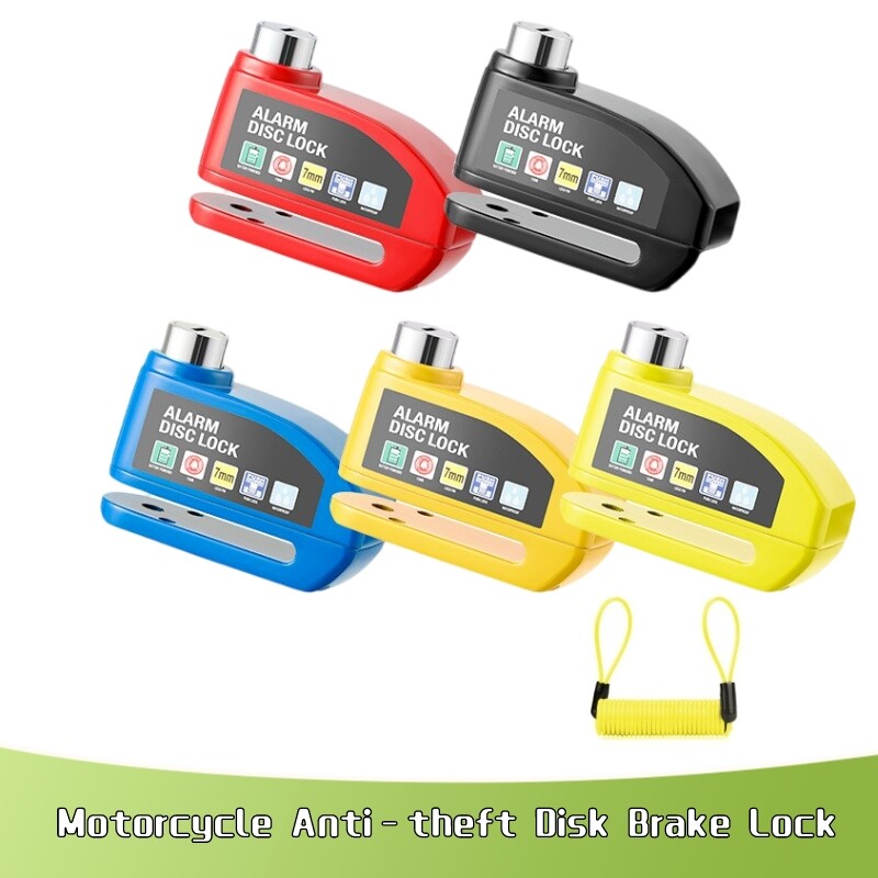Disc Brake Lock Motorcycle Alarm Sound Anti-Theft Bike Motorcycle Wheel ...