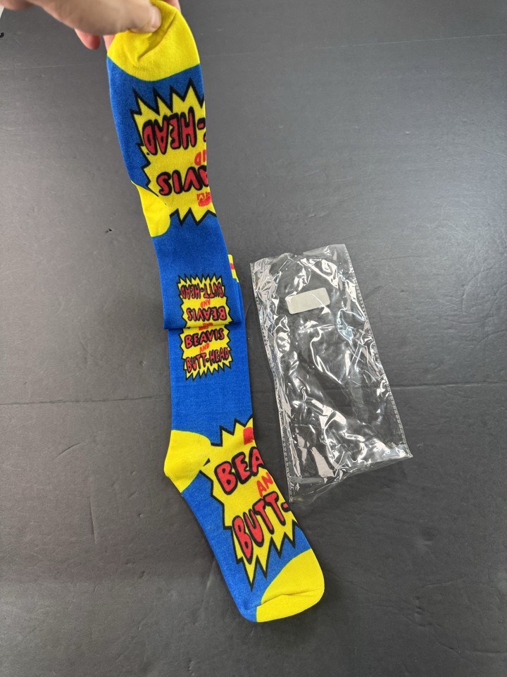 Headgear Classics Beavis And Butthead Crew Socks Graphic Print Mens 9 ...