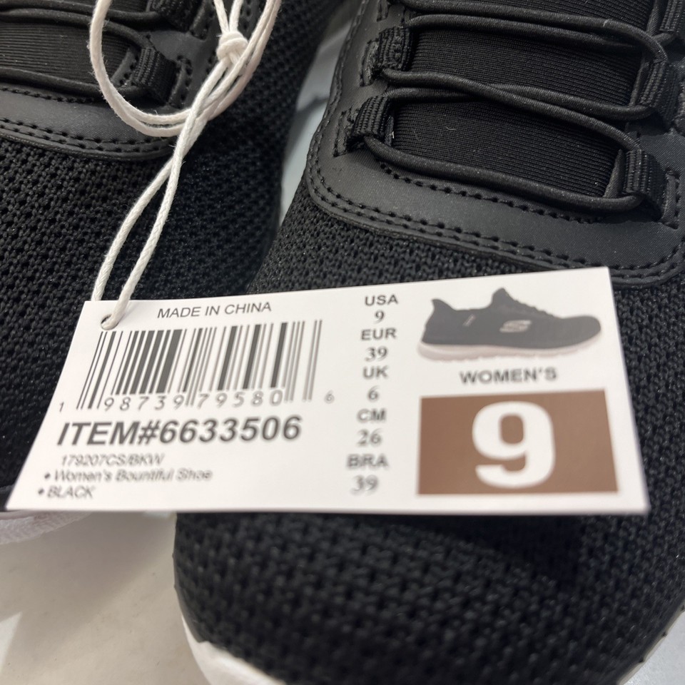 Brand-New Skechers Bountiful Women’s Shoes – Black, Memory Foam, Size ...