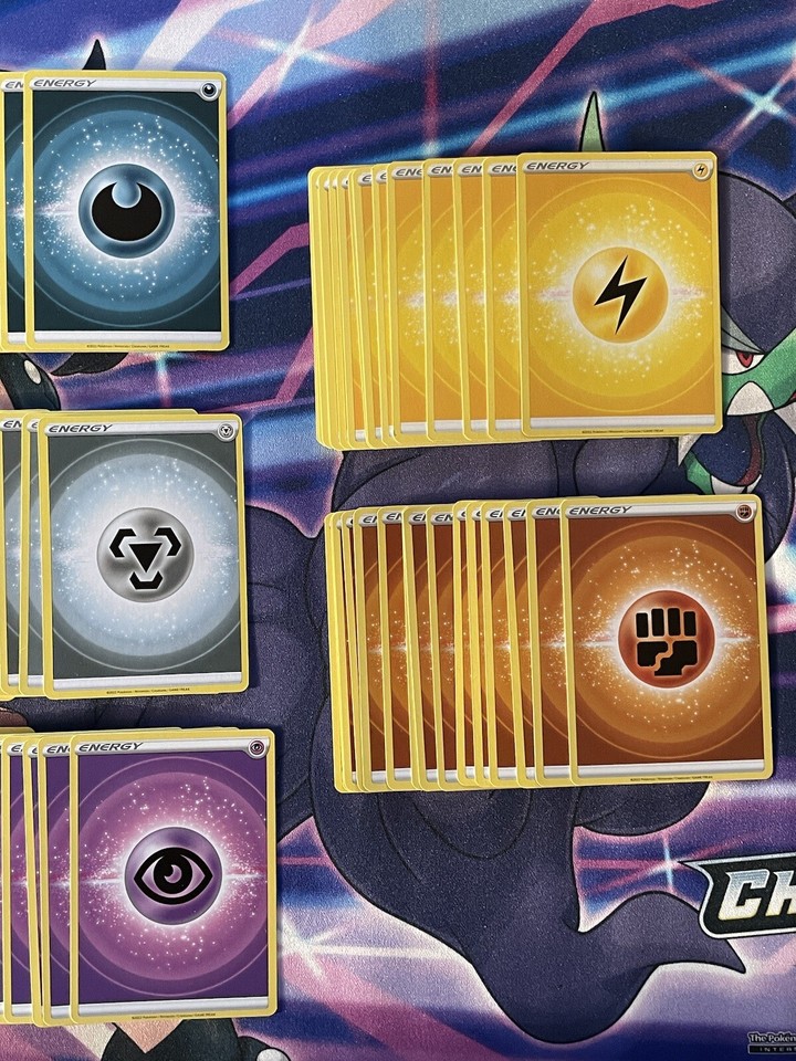 Pokemon TCG Basic Energy Card Lot - 120 Cards (15x each type) Matching ...