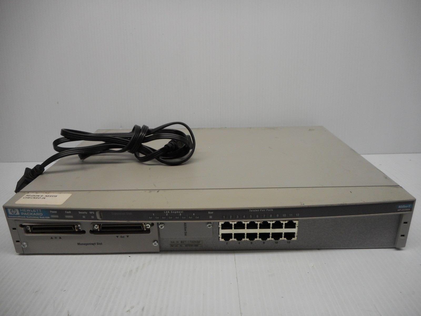 HP AdvanceStack Switching Hub 12-R Hub 12 Port Ethernet Switch/Hub | eBay