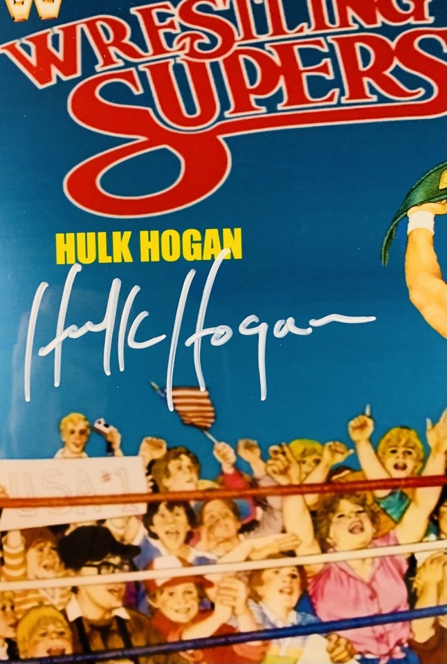 HULK HOGAN Autographed LJN POSTER Metallic 8x10 Photo JSA | eBay