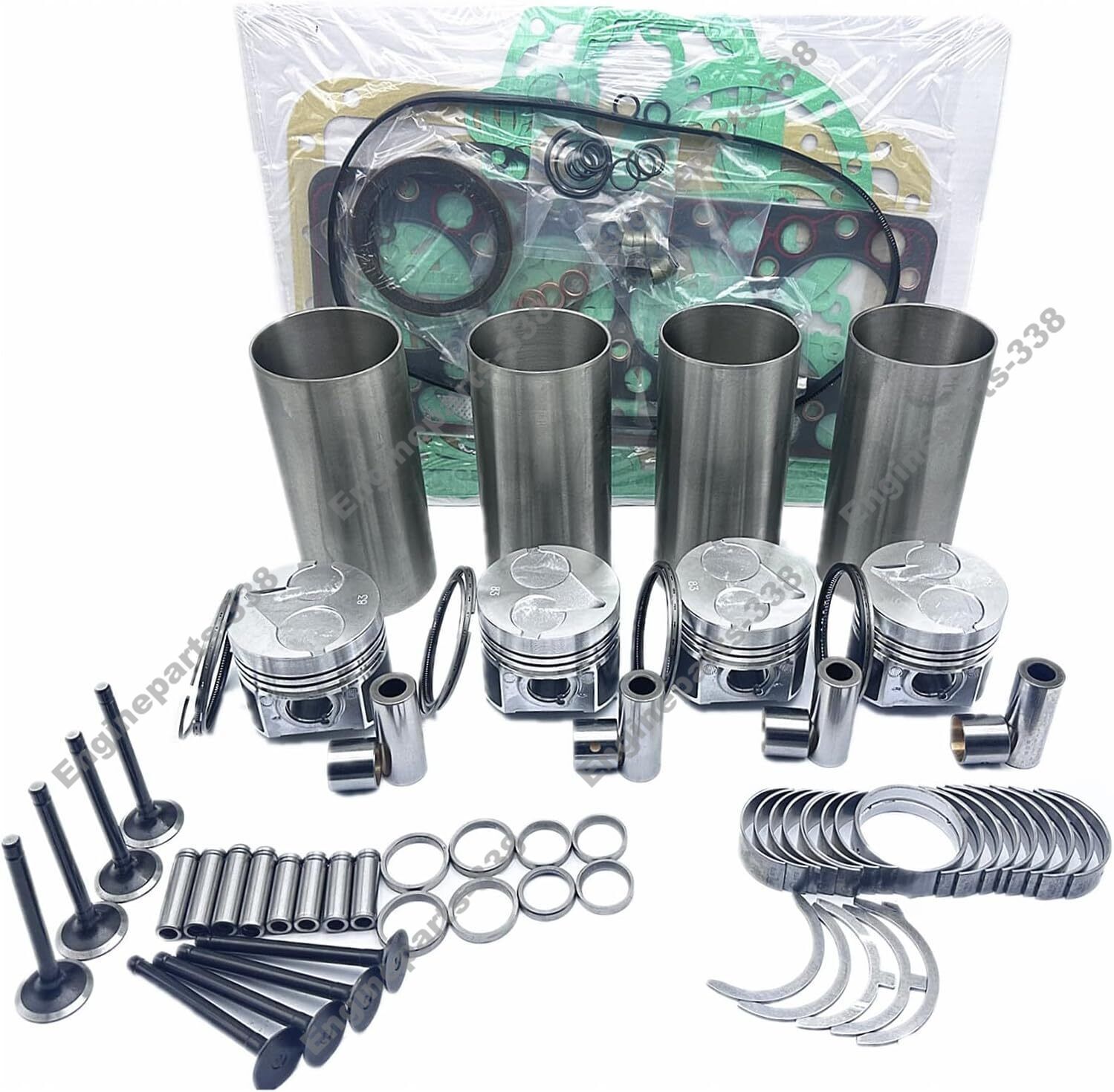 for Mitsubishi 4D55 4D55T 4D56 4D56T Engine Rebuild Kit Pickup MD050011 ...